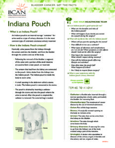 Indiana Pouch – Bladder Cancer Advocacy Network