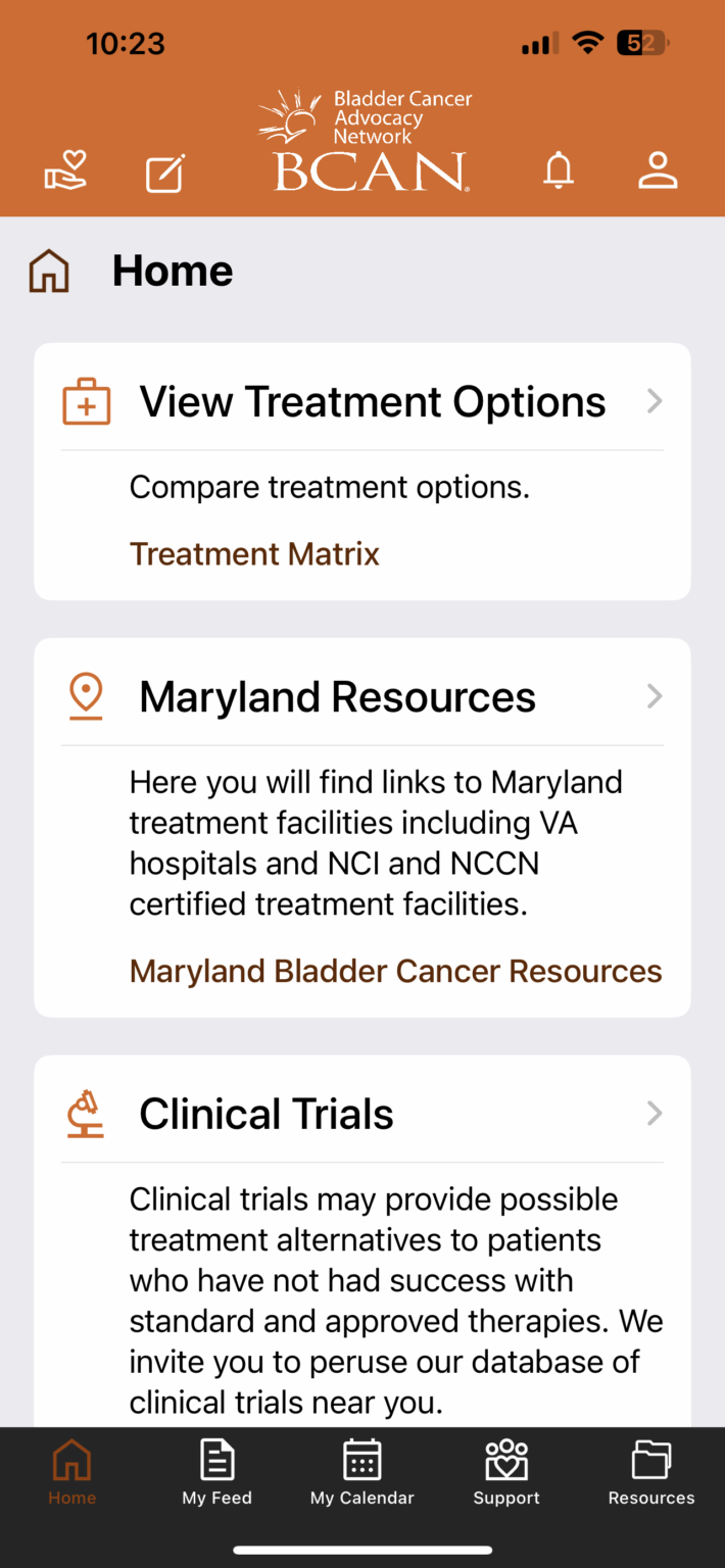 Bladder Cancer App | BCAN